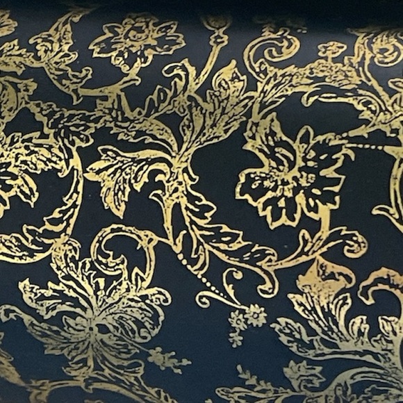 Dior | Holiday | Dior Navy Gold Luxury Large Roll Gift Wrapping Paper ...